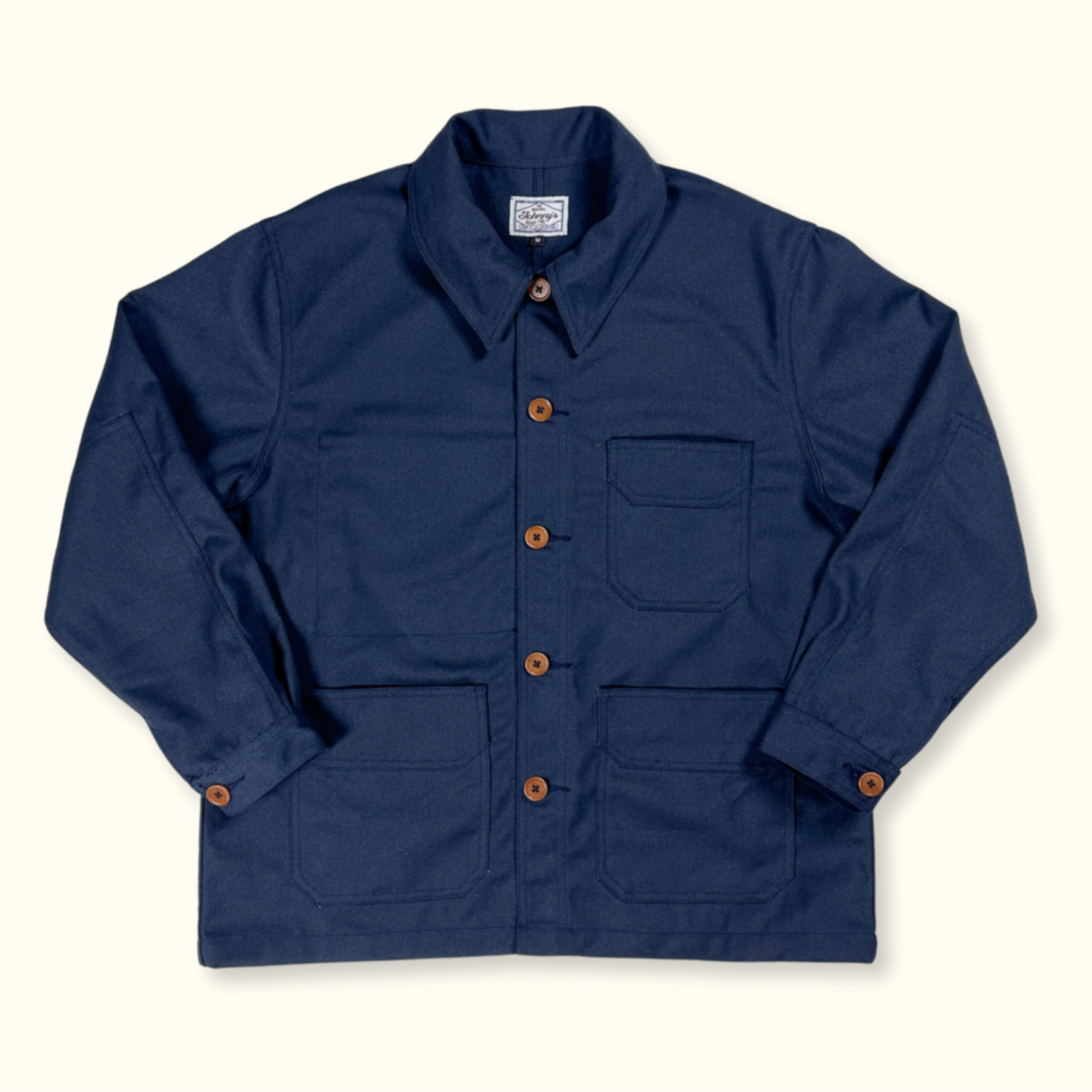 Canvas Chore Coat - Dark Blue – Johnny's Wear Alls
