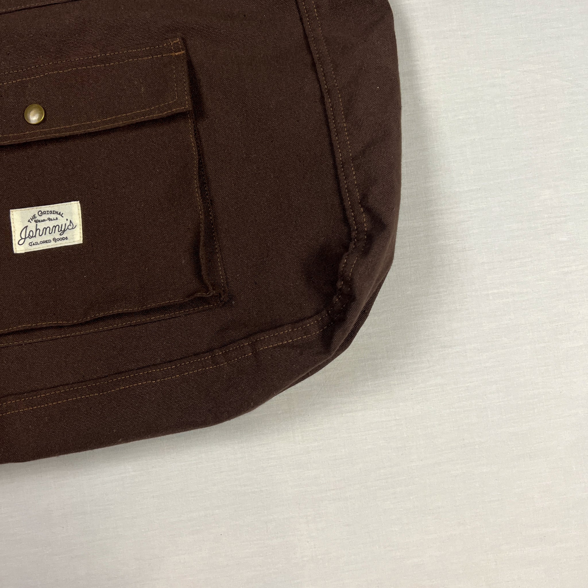 Canvas Paperboy Bag - Brown – Johnny's Wear Alls